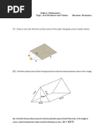 Surface Area of Cube - Formula, TSA of Cube, LSA (CSA) of Cube | PDF ...