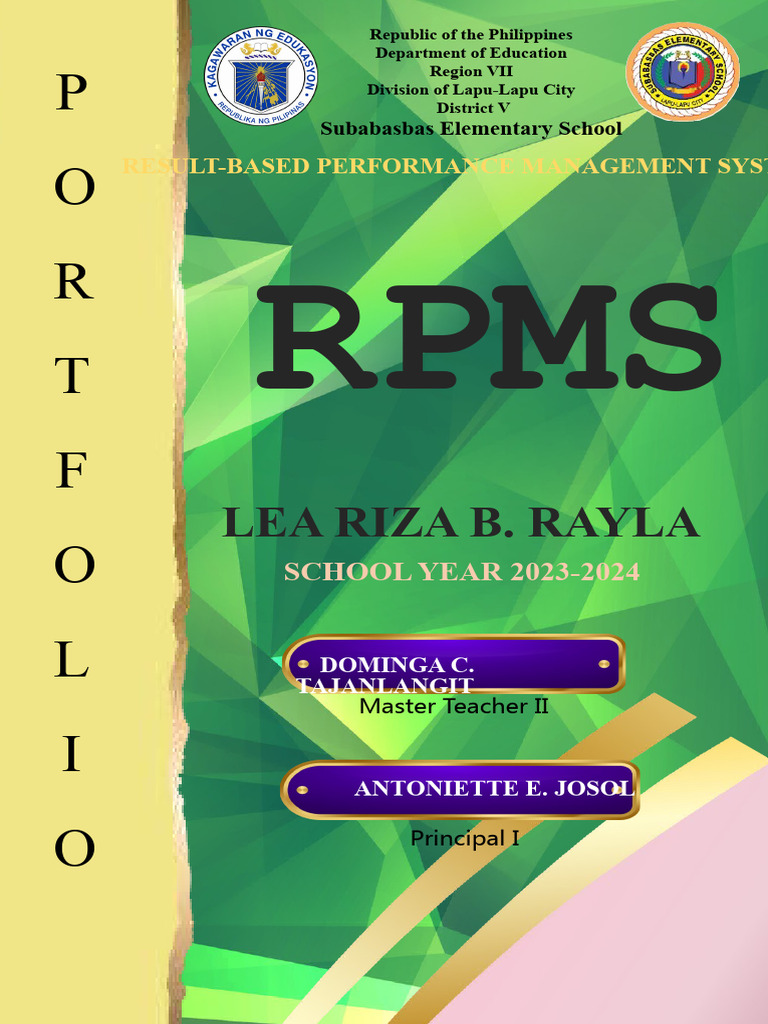 Rpms Portfolio - Proficient 2023-2024 - For Sharing | Download Free PDF ...