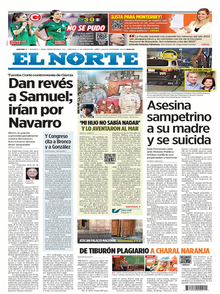 El Norte 07-03-24 | PDF