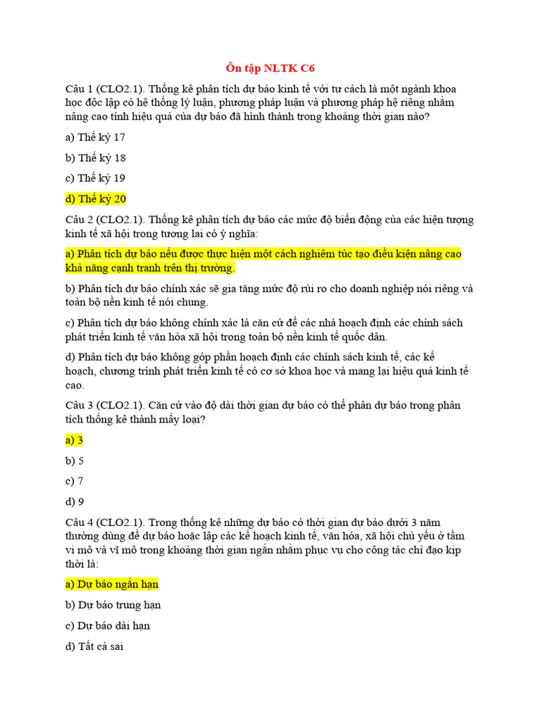 Chương 6 NLTK Thi | PDF