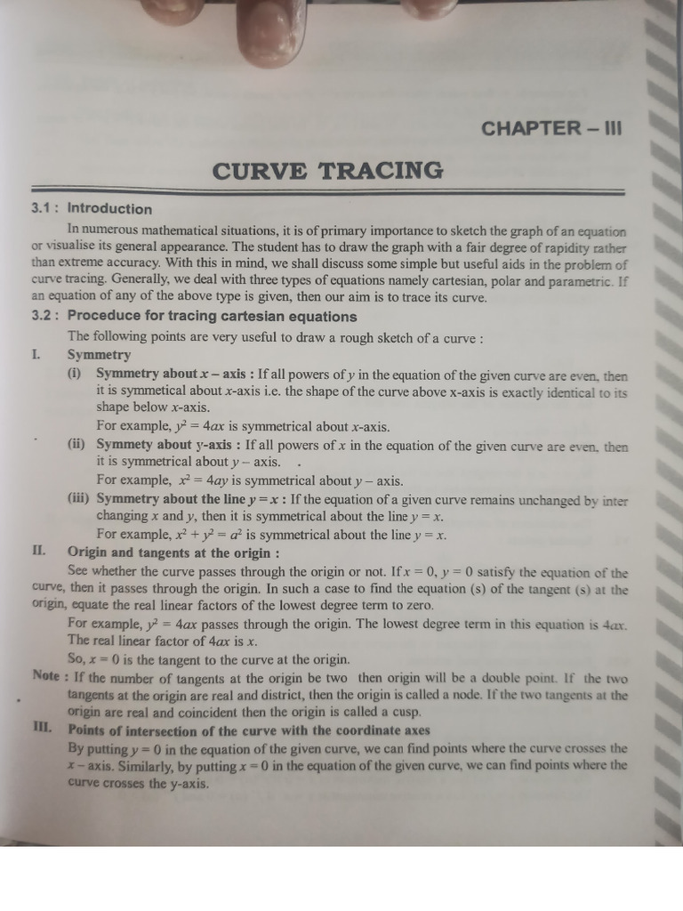 Curve Tracing | PDF