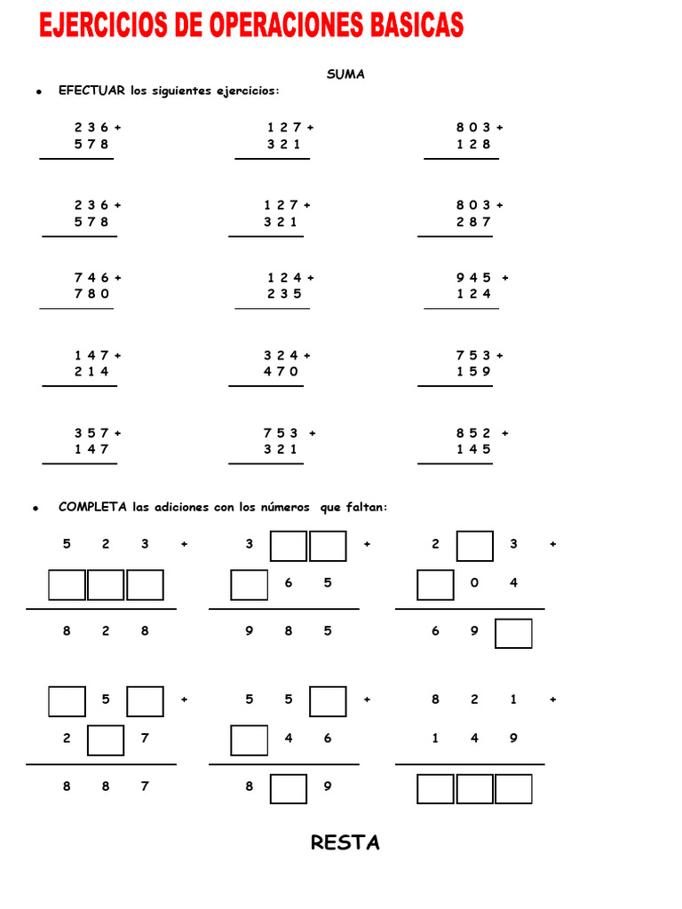 3ero Primaria Mat | PDF | Aritmética | Matemática Elemental
