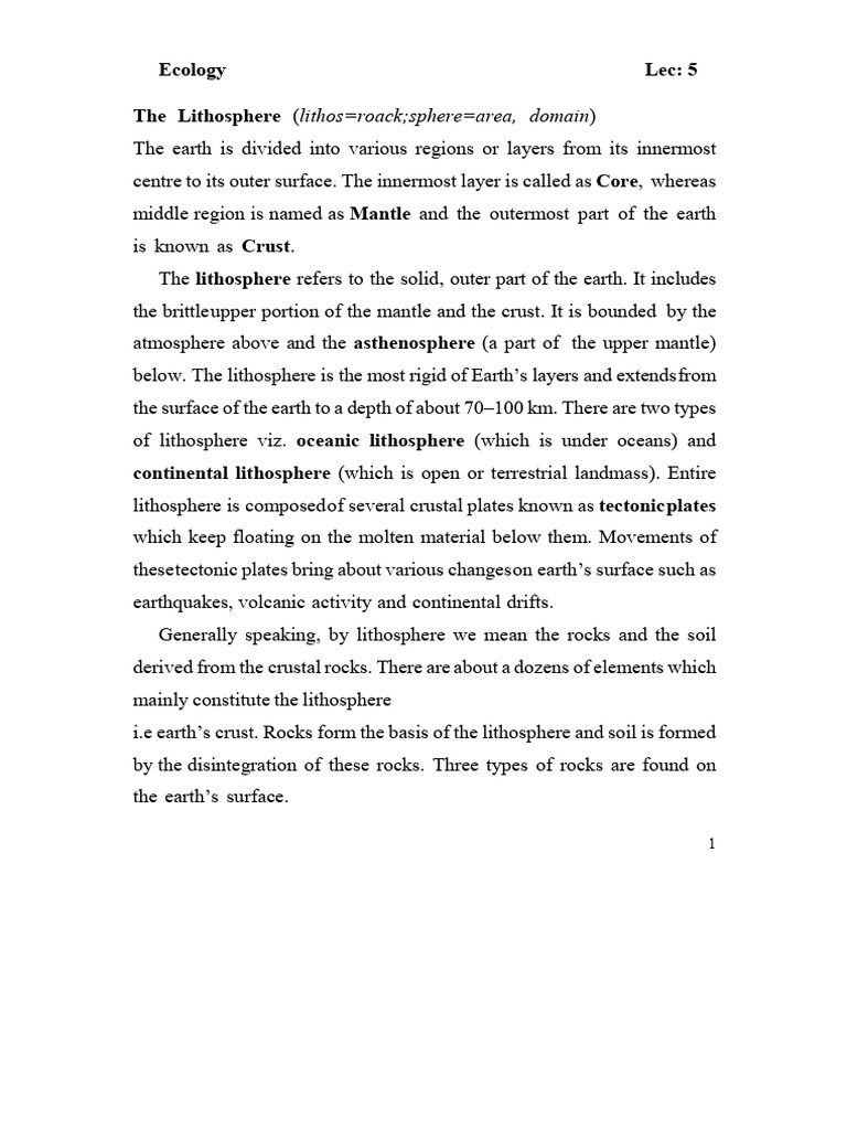Lec 5 Soil | PDF | Soil | Rock (Geology)