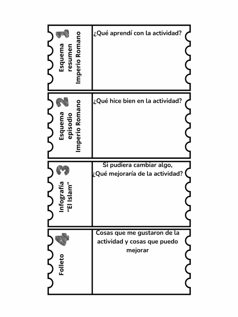 Qué Aprendí Con La Actividad Pdf