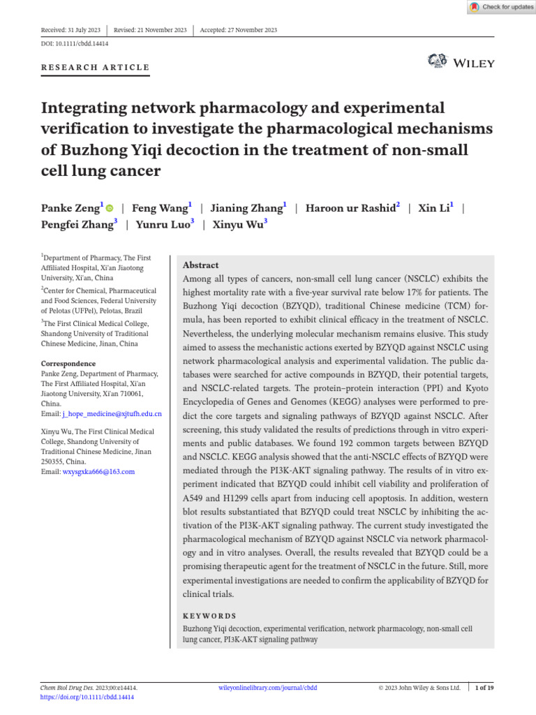 Integrating Network Pharmacology | PDF | Pharmacology | Traditional ...