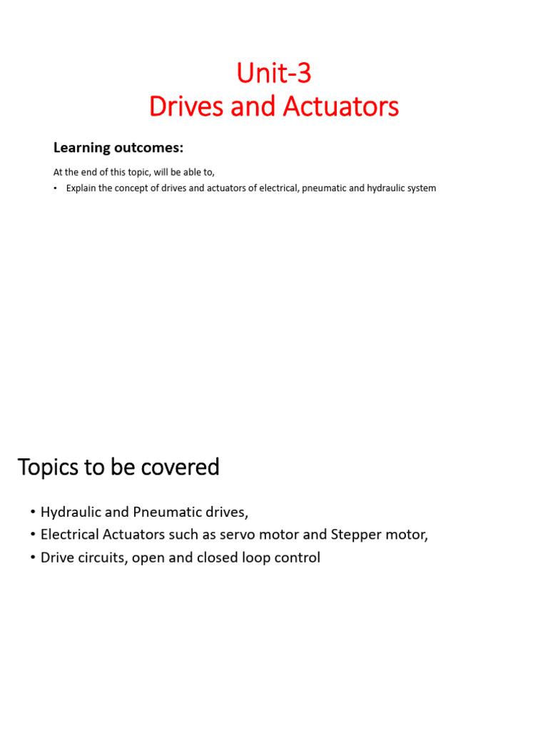 Drives and Actuators Overview | PDF | Valve | Actuator