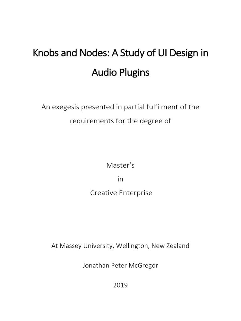 Knobs and Nodes | PDF | Software Development Process | Graphical User Interfaces