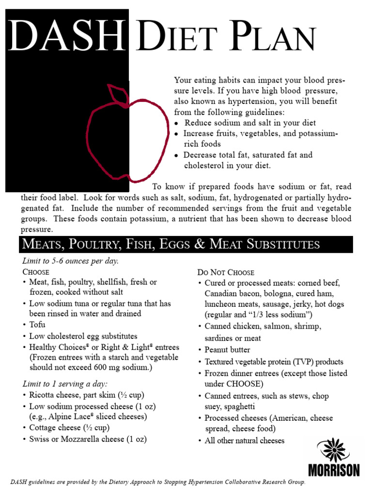 Mhc-2022 Dash Diet Plan | PDF | Meat | Dash Diet