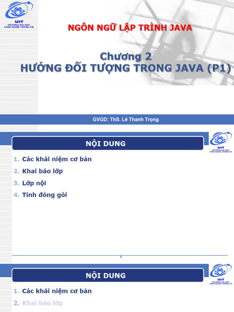 Chương 2. Hướng đối tượng trong Java (P1) | PDF