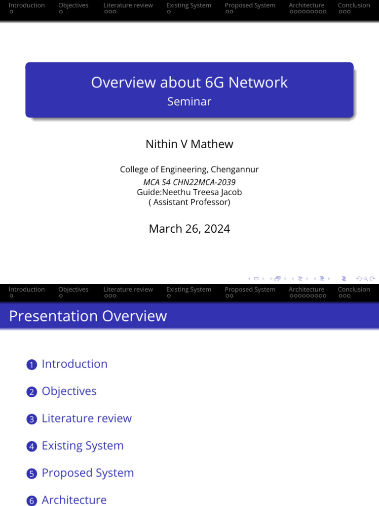 6g Network Seminar Presentation Nithin | PDF | Computer Network | Computer Engineering