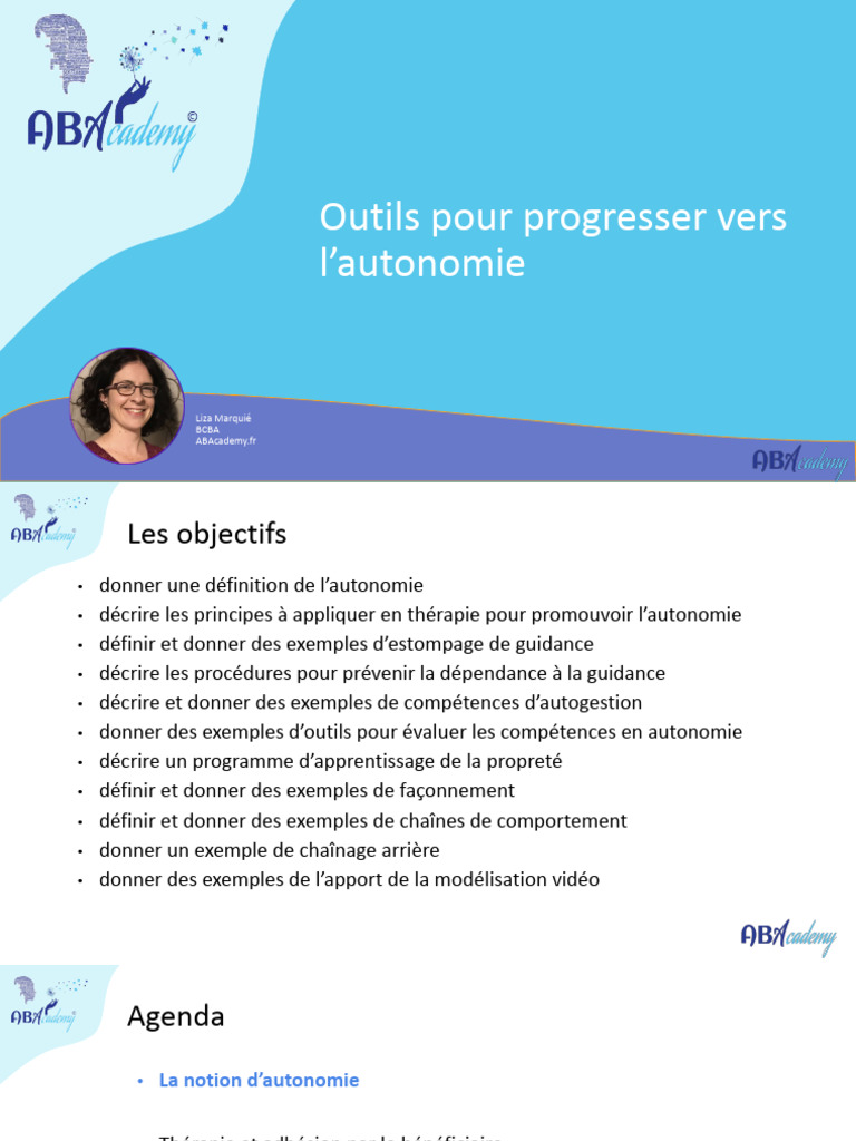 Promouvoir l'autonomie en thérapie | PDF | Autonomie | Apprentissage