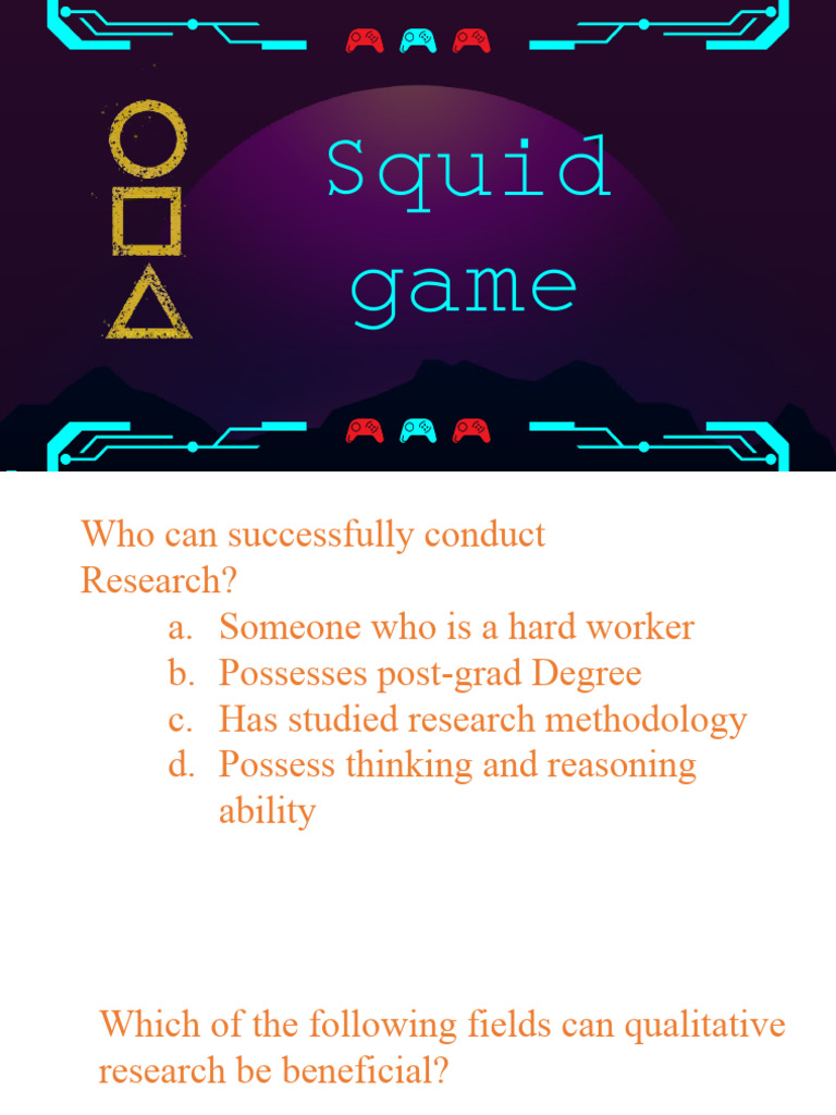 Squid Game 01 Pdf Qualitative Research Methodology