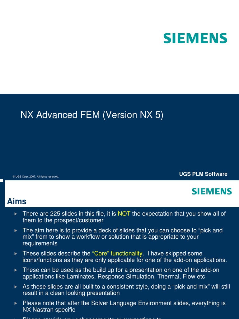 NX 5 CAE Overview | PDF | Finite Element Method | Rotation Around A ...