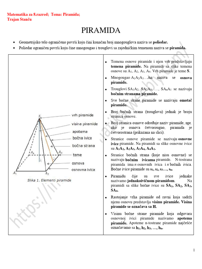 Piramida - Skripta77 | PDF