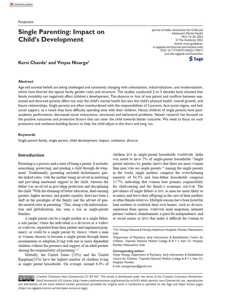 chavda-nisarga-2023-single-parenting-impact-on-child-s-development ... chavda-nisarga-2023-single-parenting-impact-on-child-s-development ...