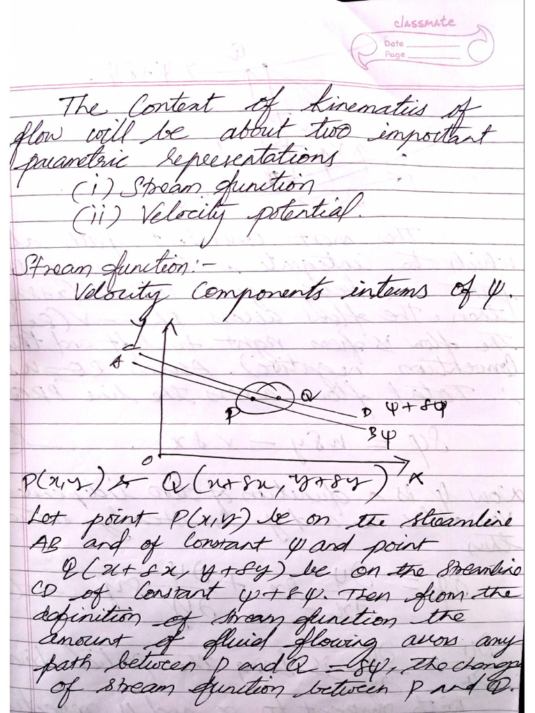 Stream Function and Velocity Potential | PDF