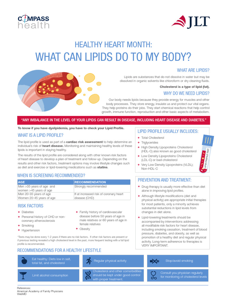 Lipid Profiles and Heart Health Guide | PDF | Coronary Artery Disease ...