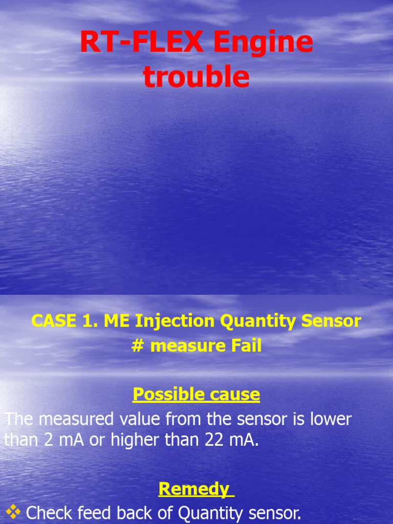 RT-FLEX Engine Trouble | PDF | Piston | Pump