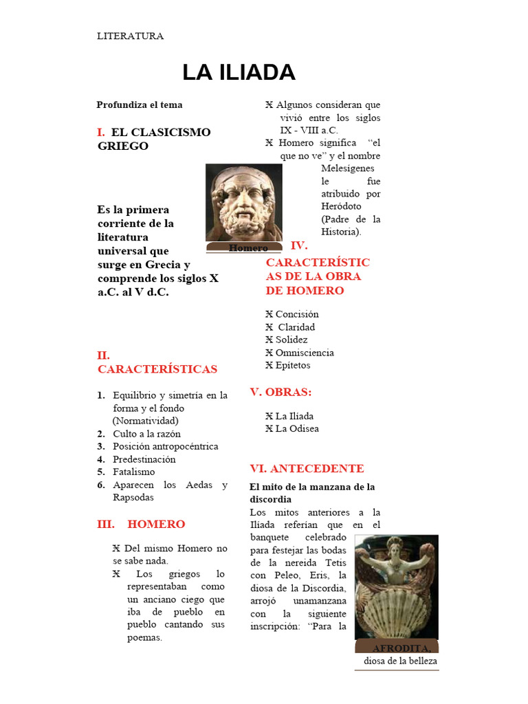 La Ilíada y el Mito de la Discordia | PDF | París (mitología) | Helena ...