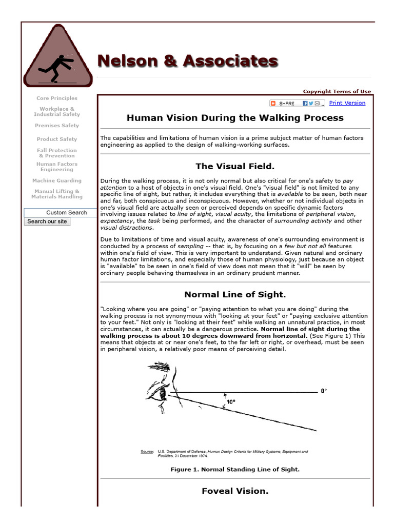 Nelson & Associates - Human Factors - Visual Acuity & Line of Sight ...