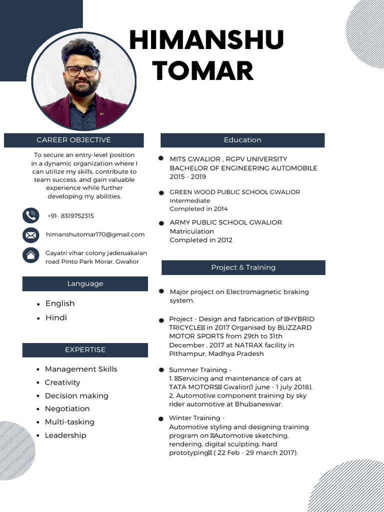 Career Objectives | PDF | Land Vehicles | Transport