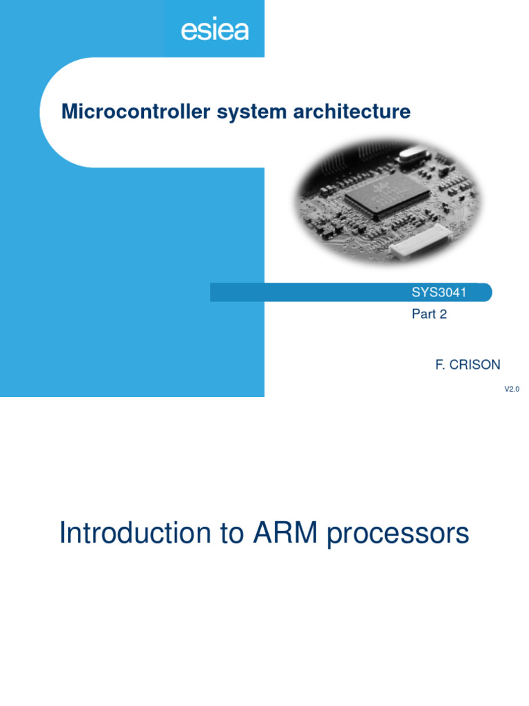 SYS3041_cours_microprocesseur_part2 | PDF | Microcontroller | Operating System