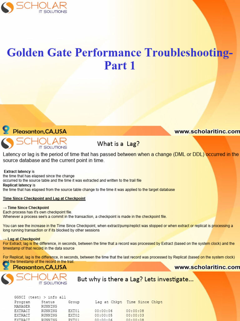 OGG Performance | PDF | Replication (Computing) | Database Transaction