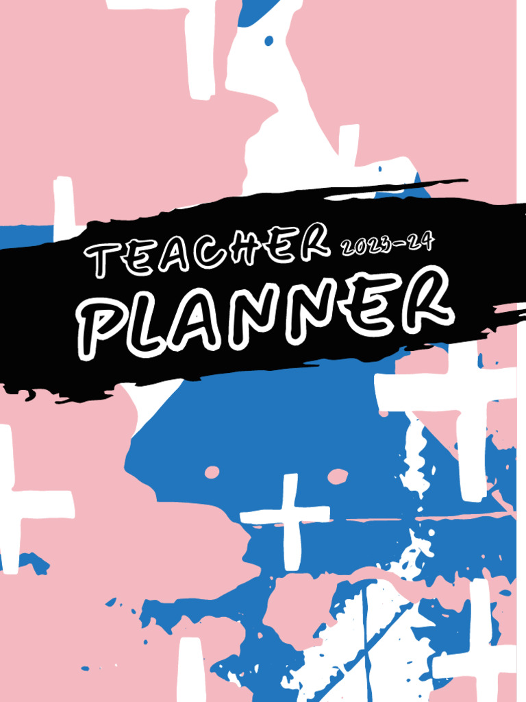 2023-24 Teacher Planner Template | PDF