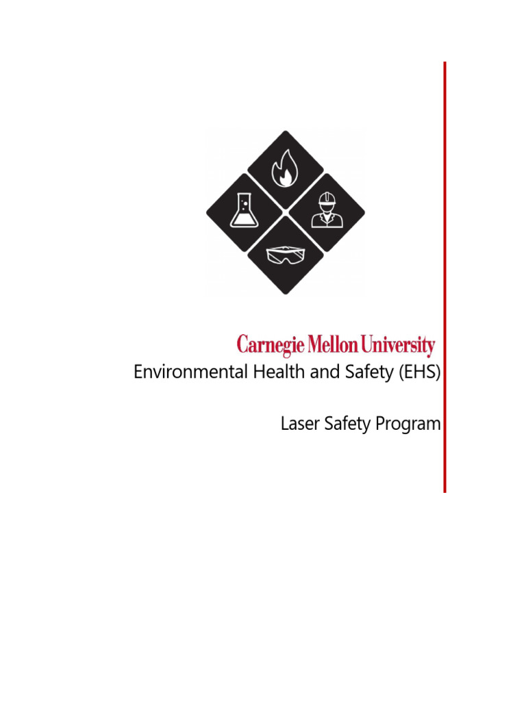 Laser Safety Program Carnegie Mellon University | PDF | Laser | Safety