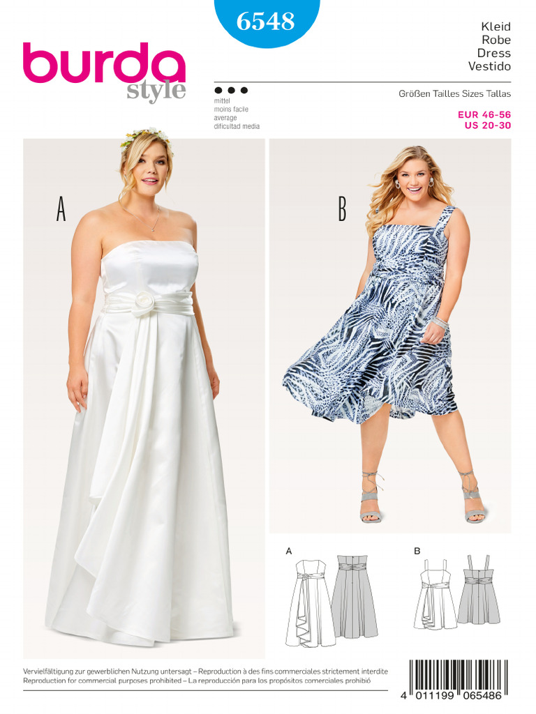 Burda style No 6548 Vestido | PDF