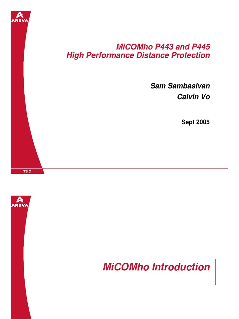 Areva P442 Protection by Areva | PDF | Relay | Electricity