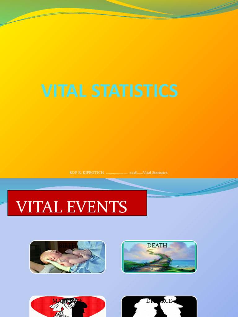 Vital Statistics | Download Free PDF | Demography | Survey Methodology