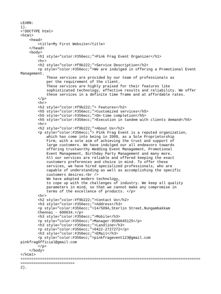 CSS Basic Styles | PDF