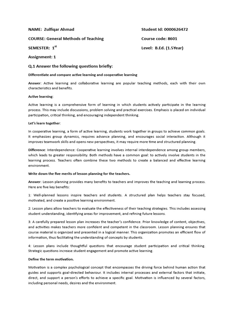 8601 1 | PDF | Motivational | Motivation