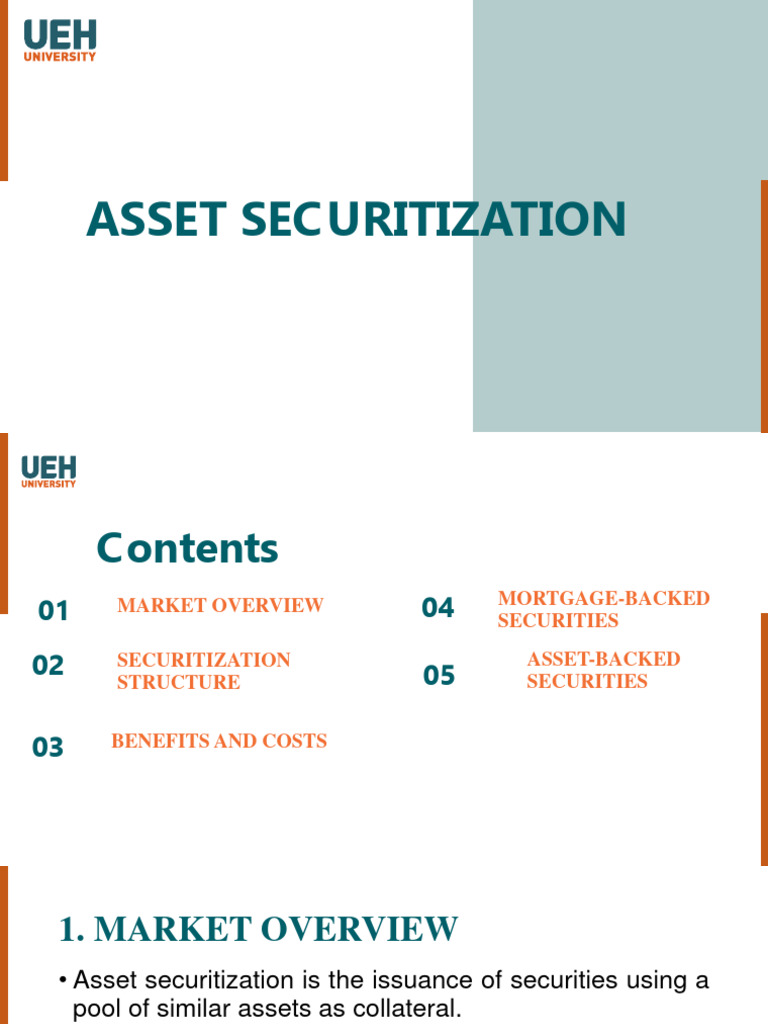 Chapter 7 - Asset Securitization | PDF | Securitization | Mortgage ...