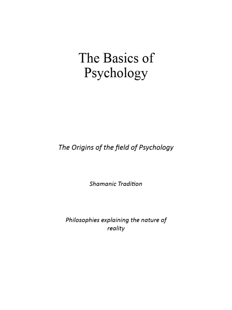 The Basics of Psychology | PDF | Psychology | Emotions