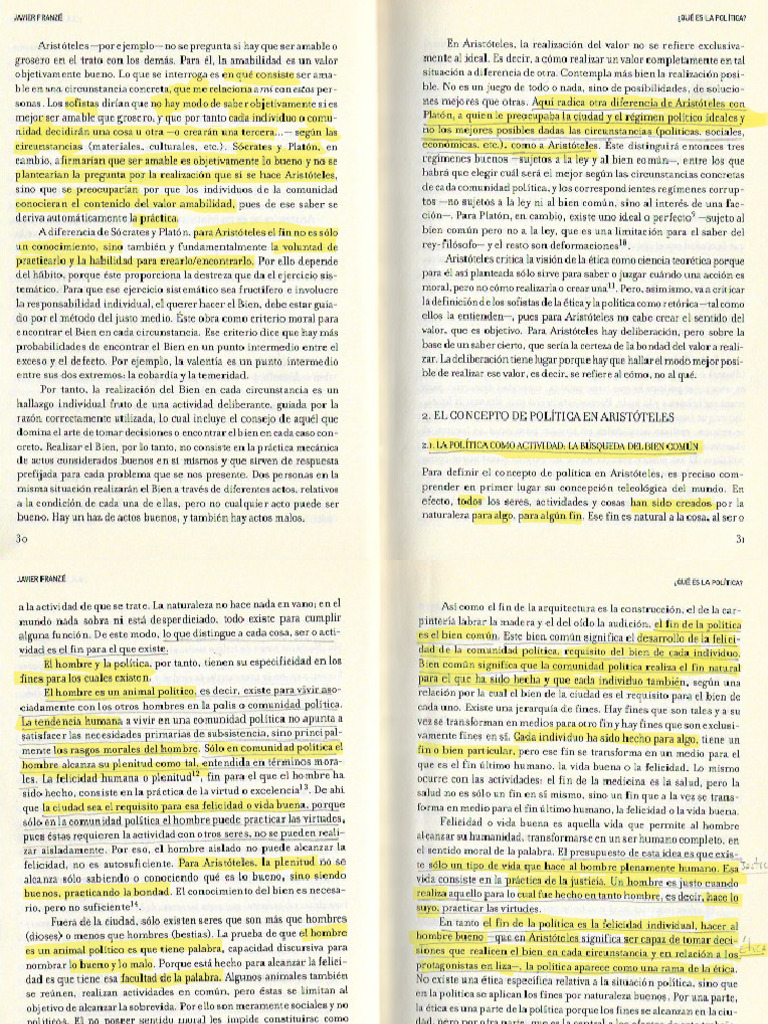 Que Es La Politica Segun Aristoteles | PDF