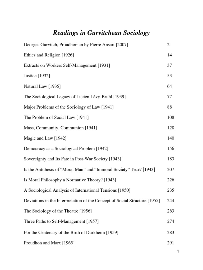 Gurvitchean Sociology | PDF | Dialectic | Vladimir Lenin