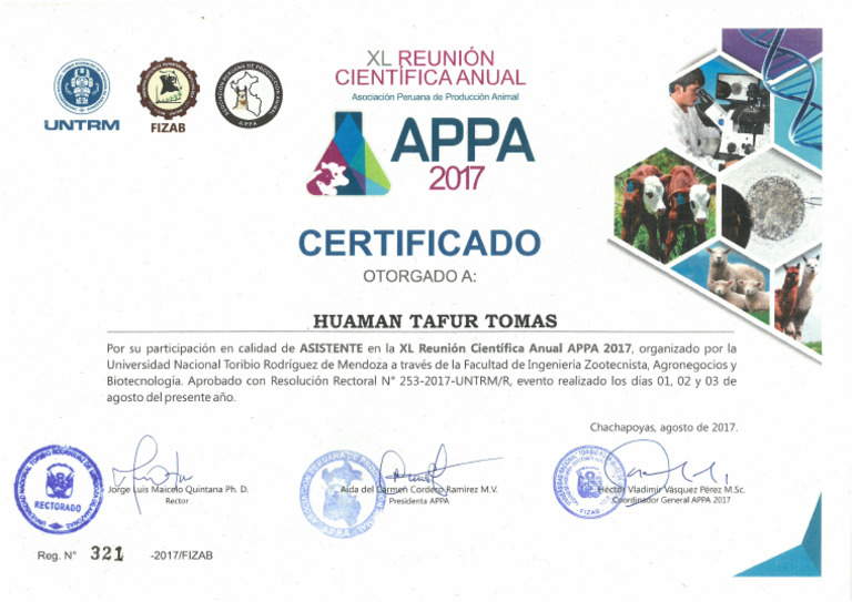 Certificado Appa | PDF