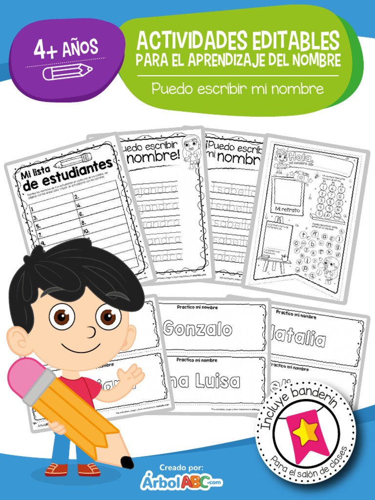 Actividades para aprender nombres | PDF | Artes del Lenguaje y Comunicación