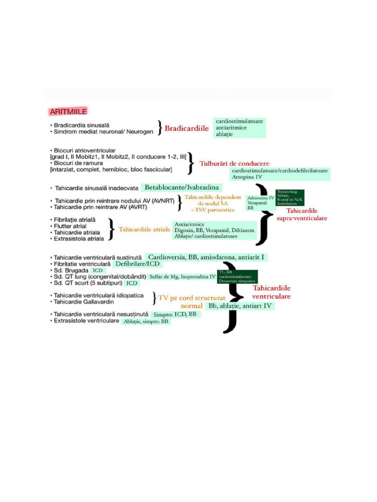 Cardio - Aritmiile - Insta Notiterezi2022 | PDF
