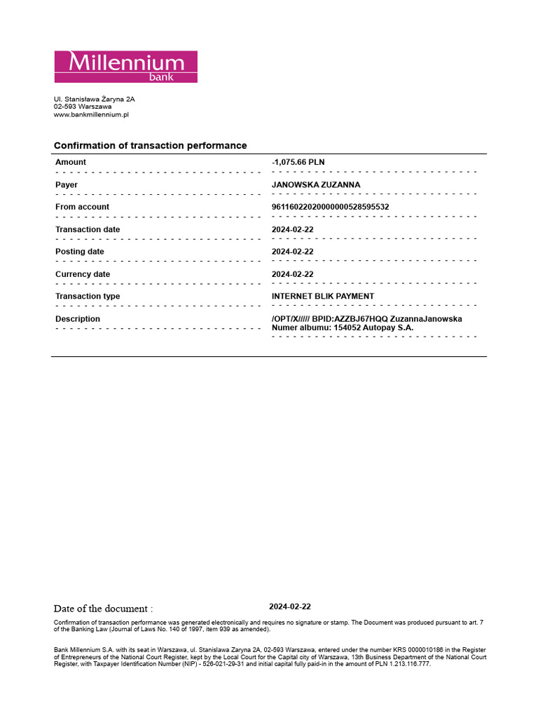 TransactionConfirmation 174058 | PDF | Payments | Money