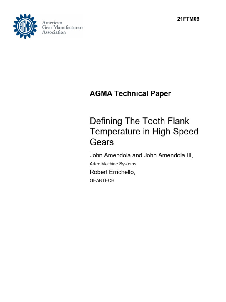 Defining-Tooth-Flank-Temperature-In-High-Speed-Gears 2 | PDF | Gear ...