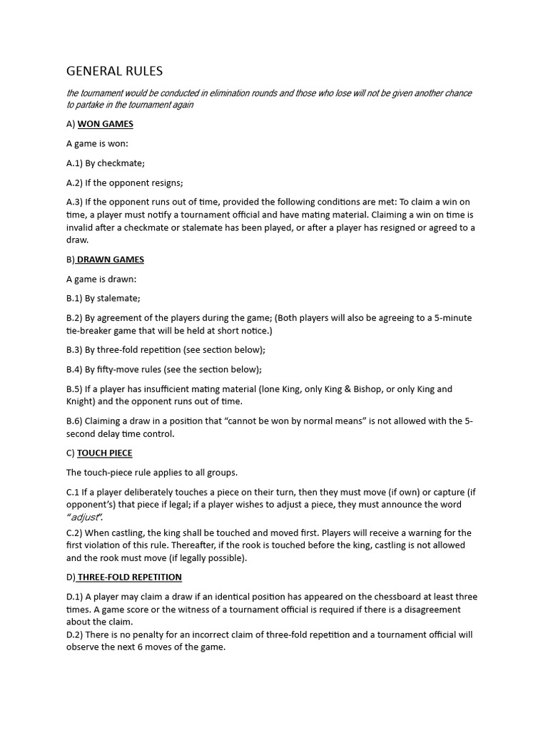 General Rules | PDF | Abstract Strategy Games | Traditional Board Games