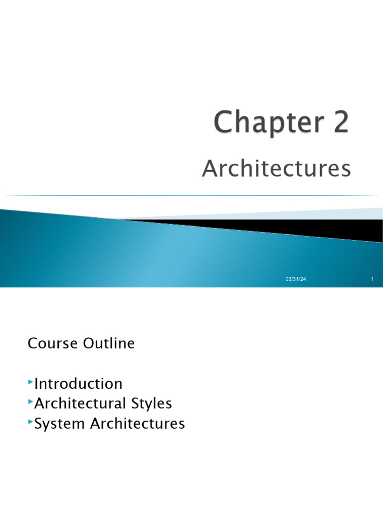 Chapter 2 - Architecture | PDF | Client–Server Model | Computer Network