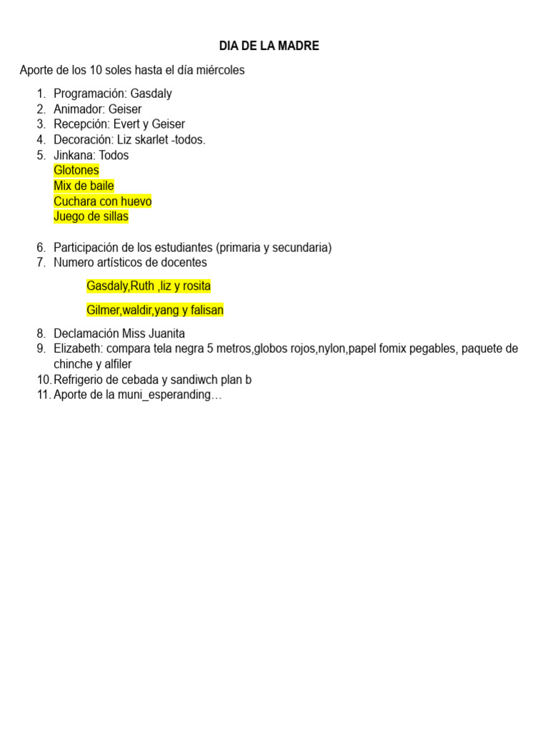 DIA DE LA MADRE | PDF