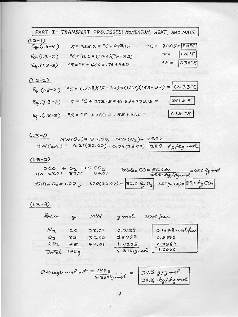 Geankoplis Solution Manual | PDF