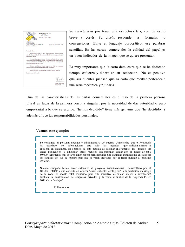 Consejos Para Redactar Cartas Formales Pdf Crecimiento Personal Y