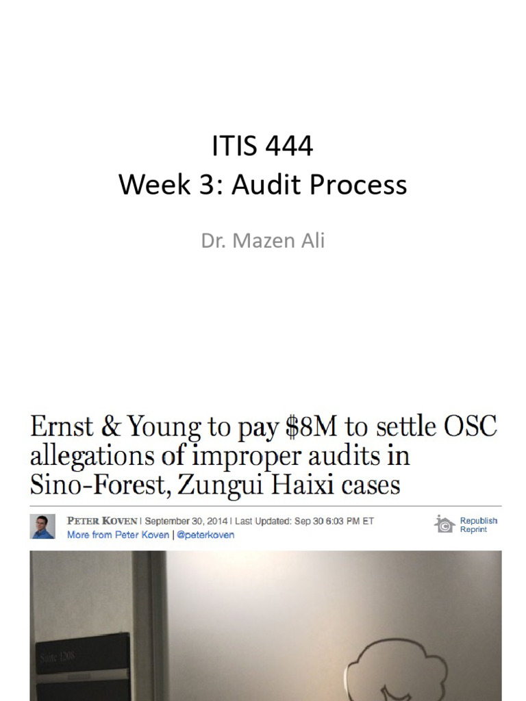 3 Audit Process | PDF | Audit | Risk