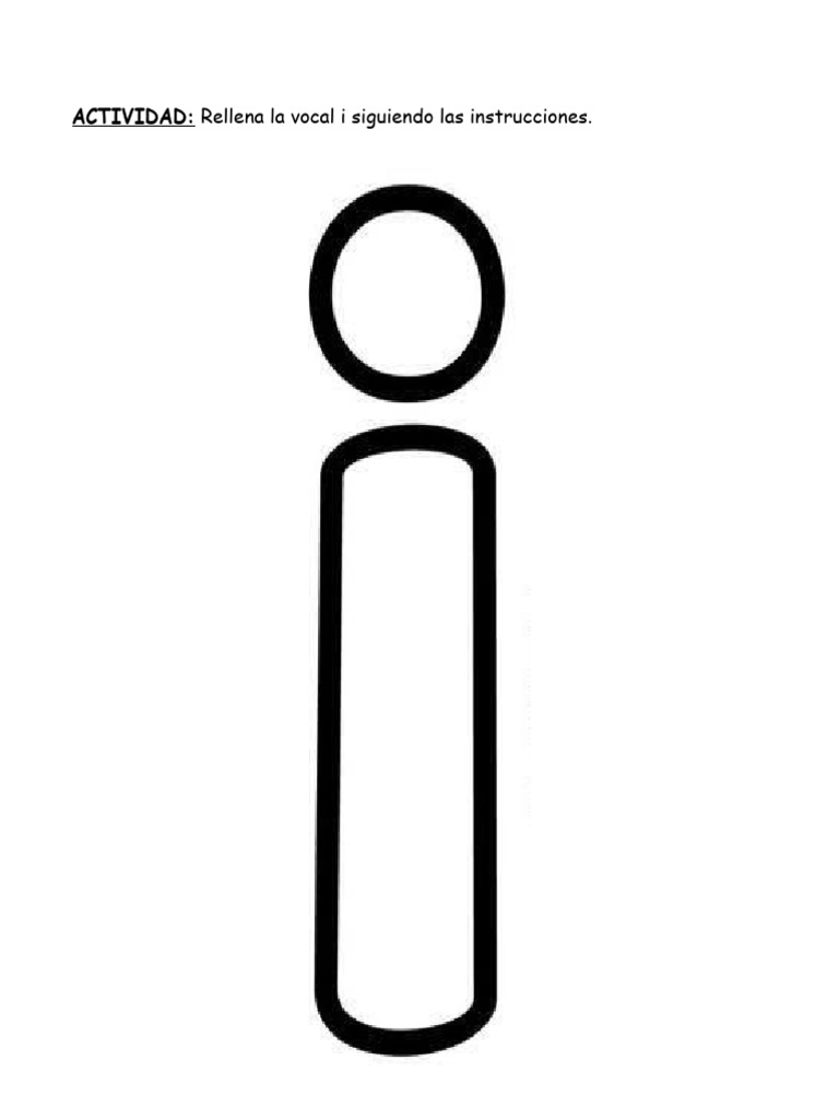 Vocal I para Rellenar | PDF